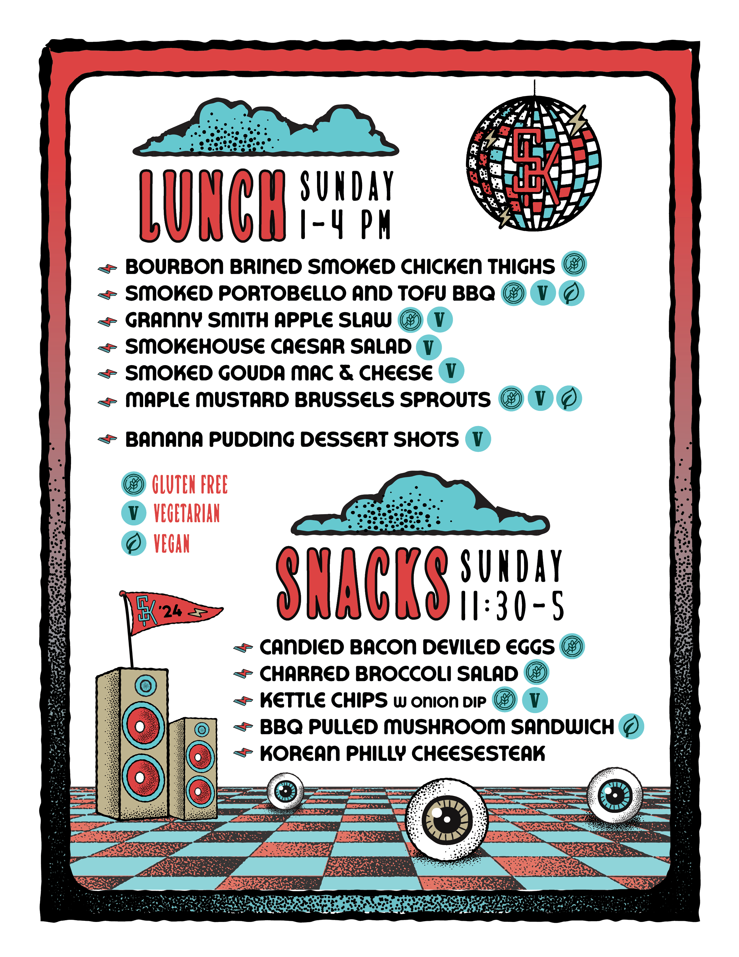 Platinum Food Menus – Shaky Knees Information